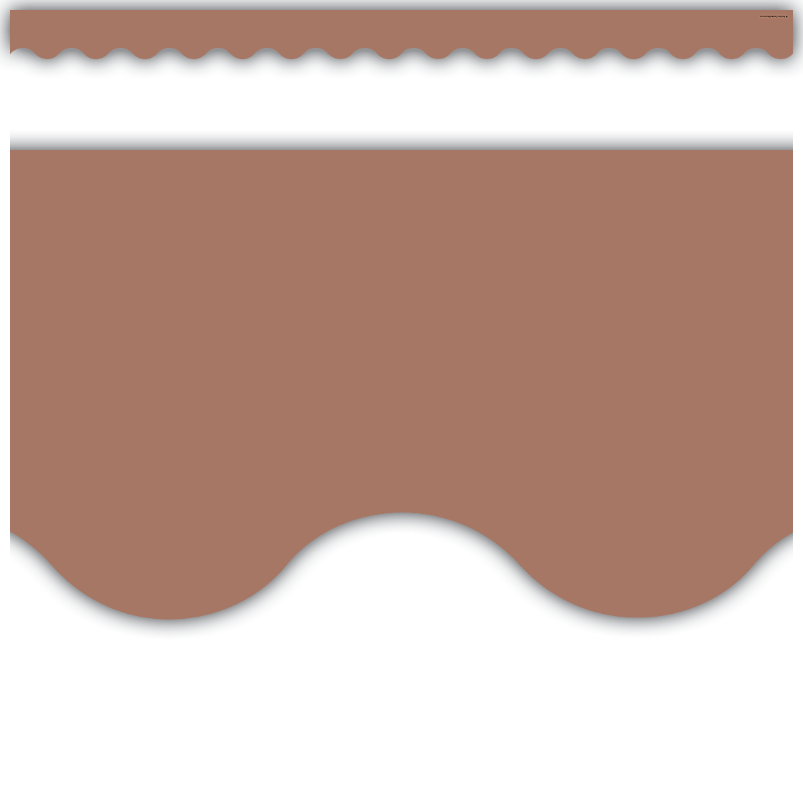 Mocha Scalloped Border Trim - TCR9198 | Teacher Created Resources