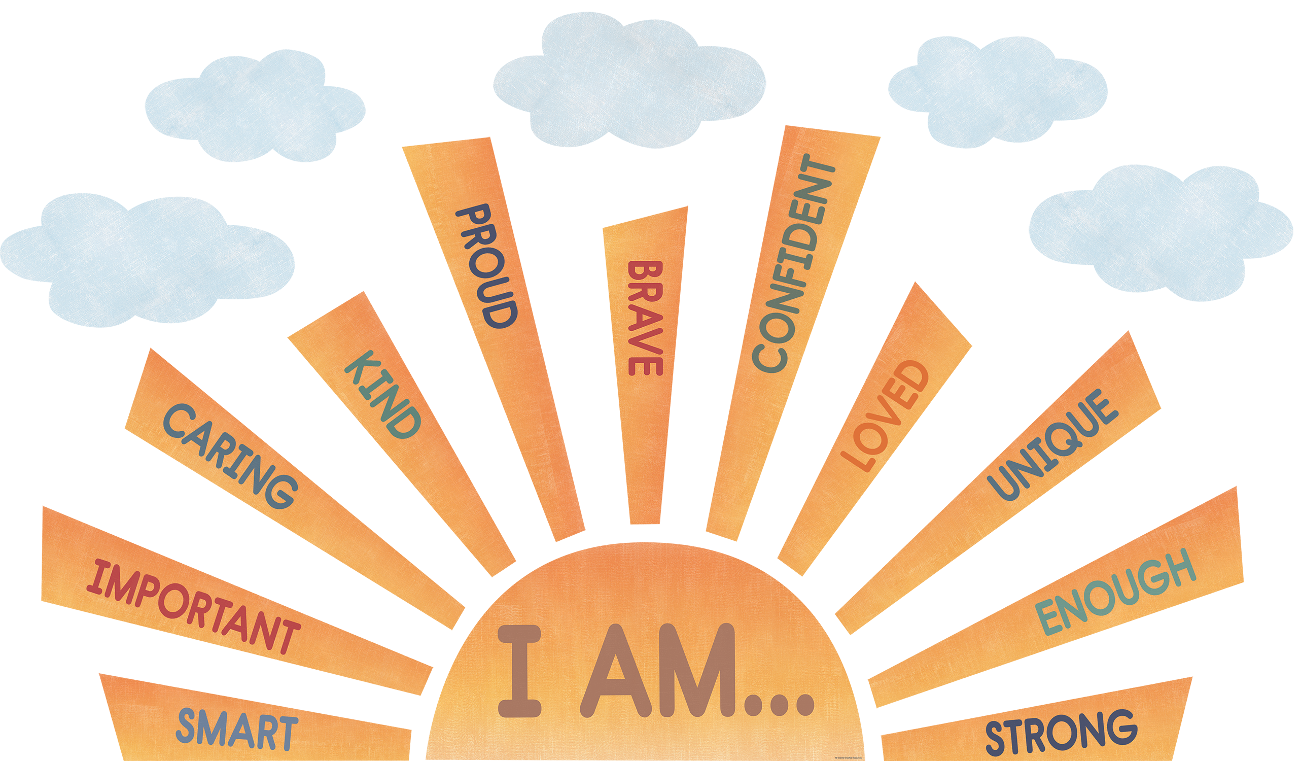 Road Trip Sun Positive Affirmations Bulletin Board Set - The School Box Inc