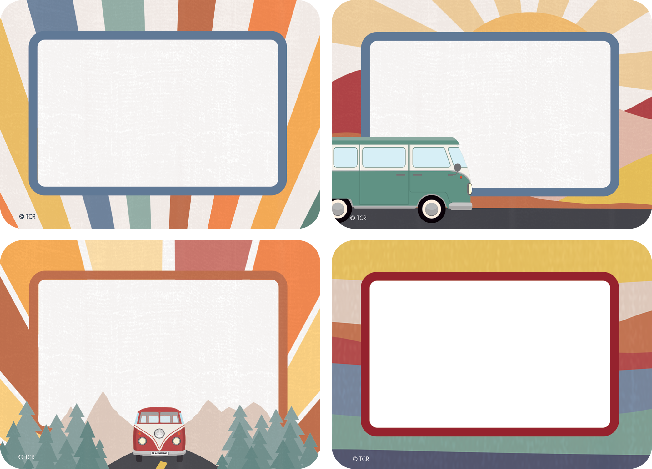 Moving Mountains Road Trip Name Tags/Labels - Multi-Pack - TCR9235 ...