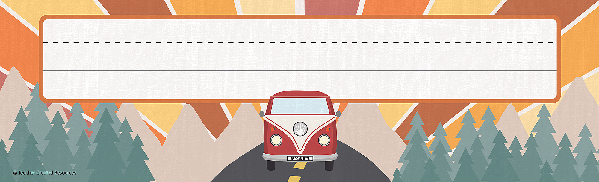 Moving Mountains Road Trip Flat Name Plates - TCR9236 | Teacher Created ...