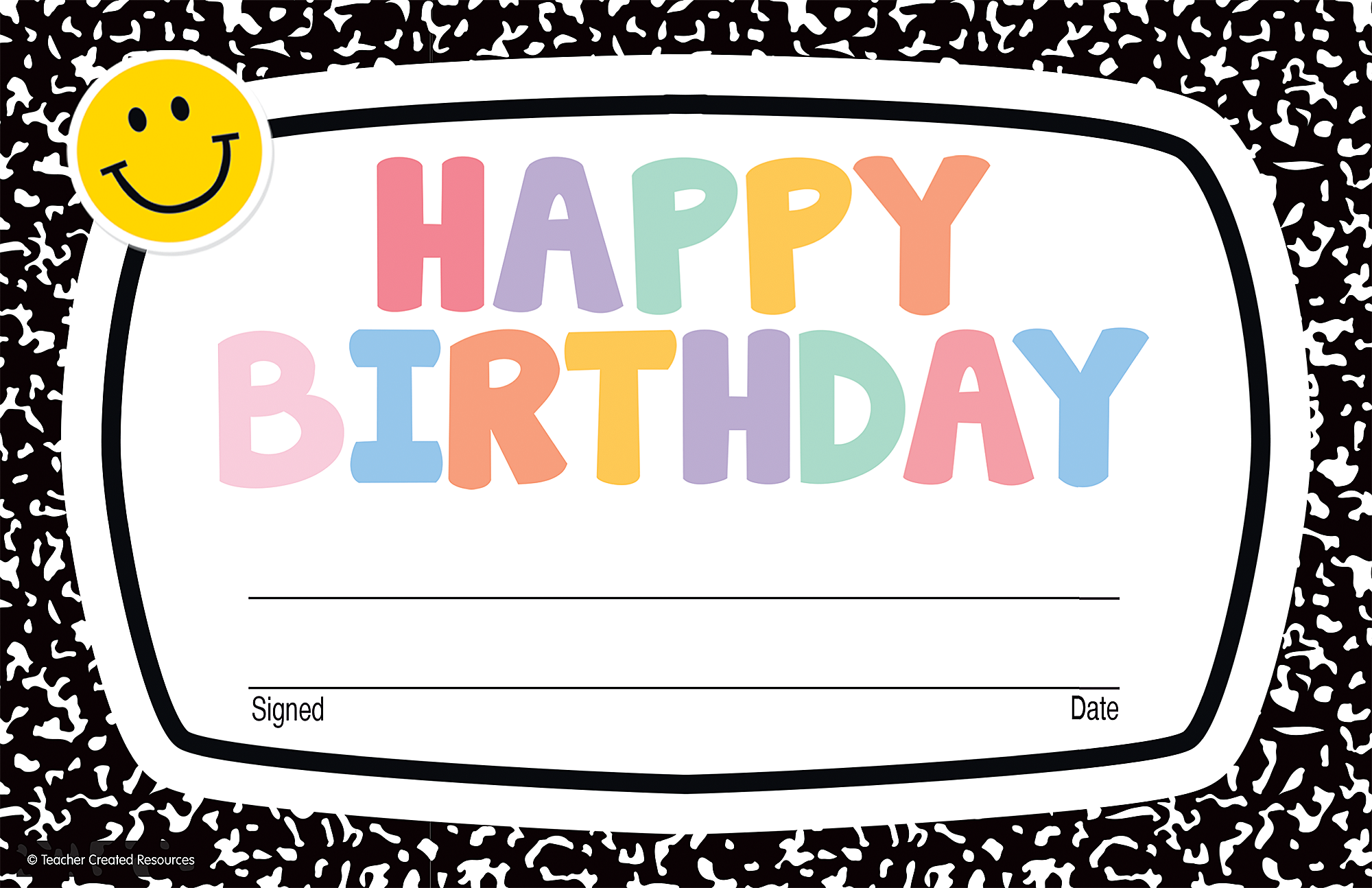 Cool for School Happy Birthday Awards - TCR9321 | Teacher Created Resources