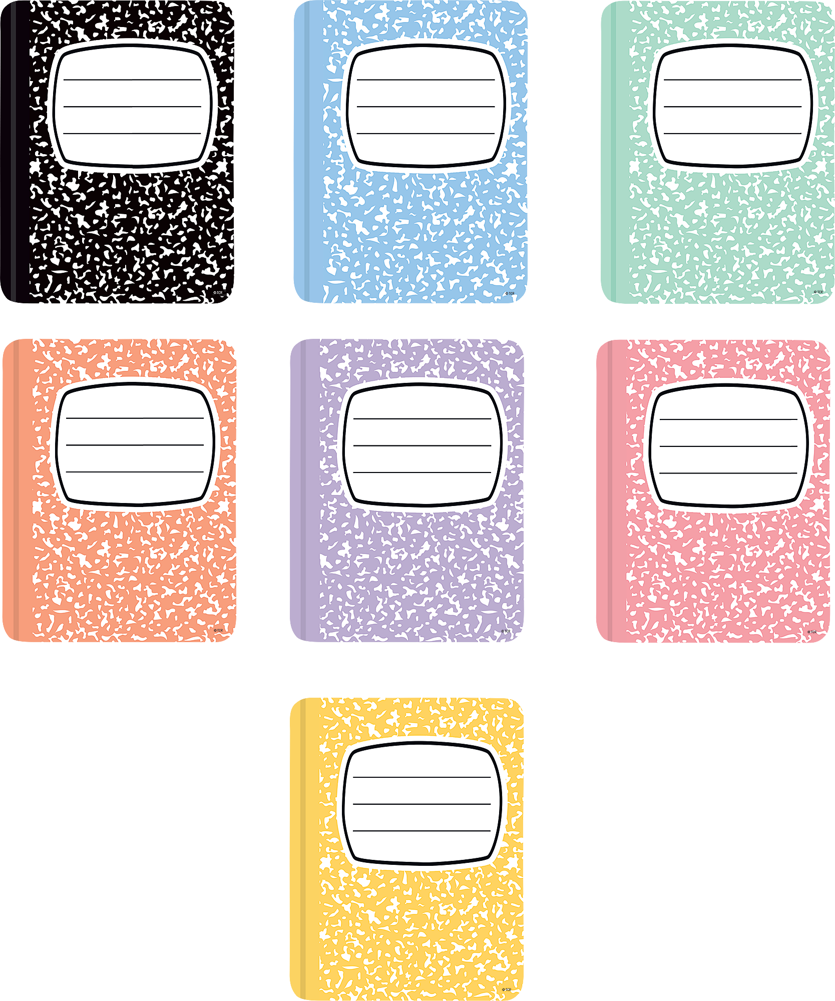 Cool For School Composition Books Accents - TCR9331 | Teacher Created ...