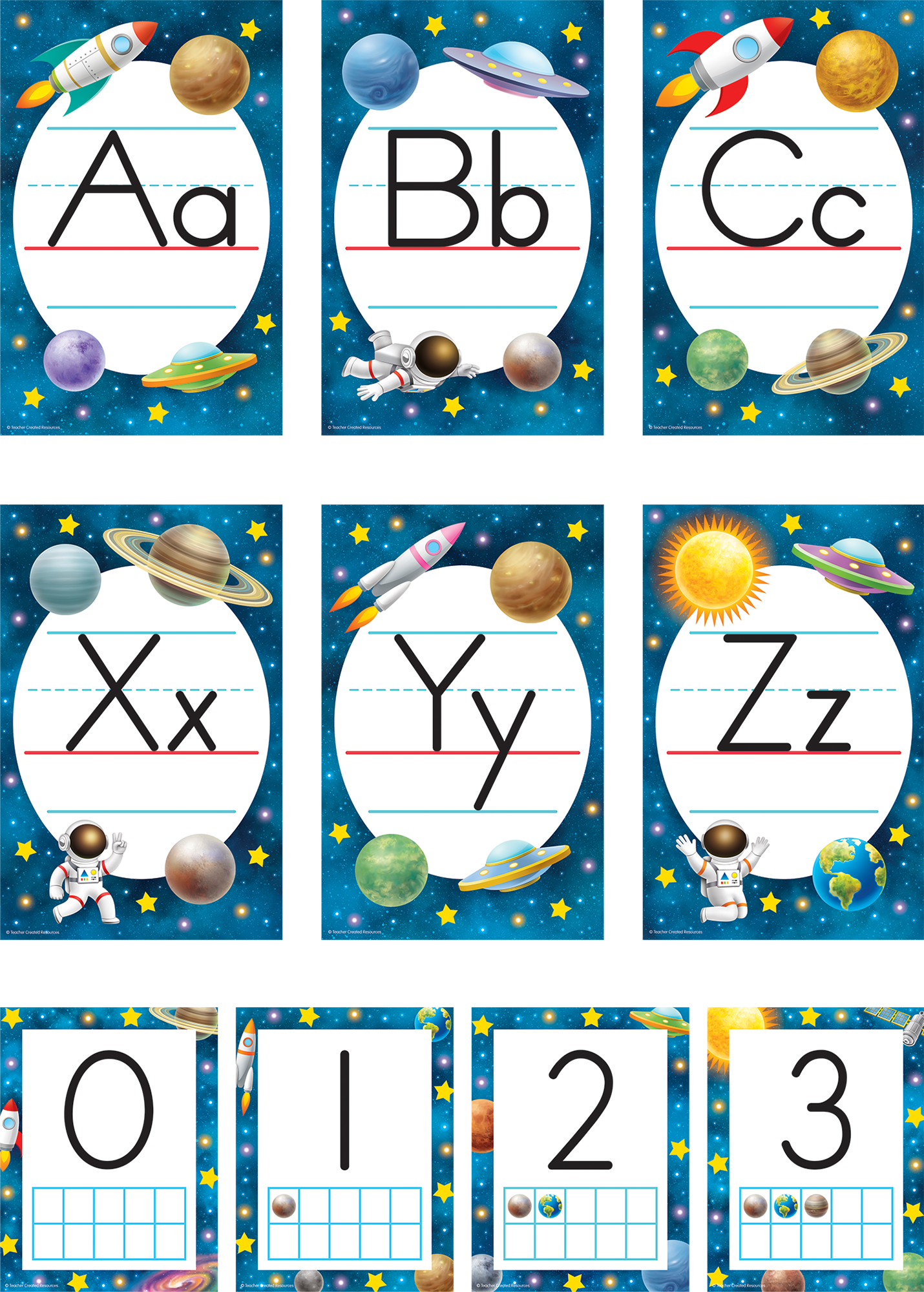 Outer Space Crew Alphabet Bulletin Board - TCR9335 | Teacher Created ...