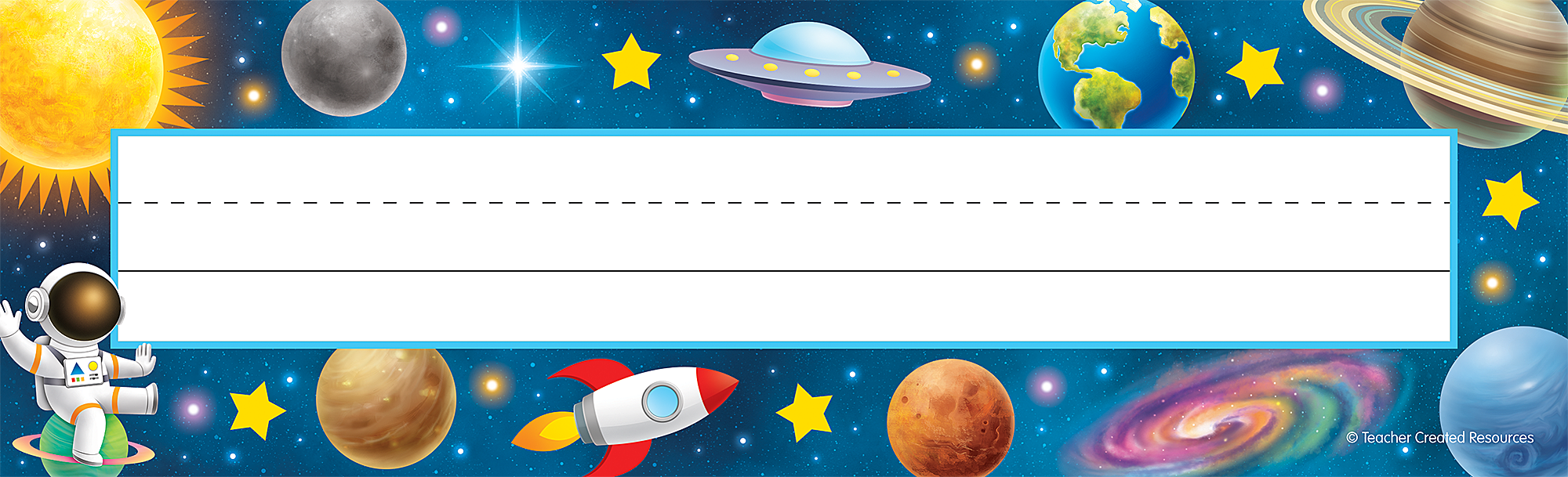 Outer Space Crew Flat Name Plates - TCR9341 | Teacher Created Resources