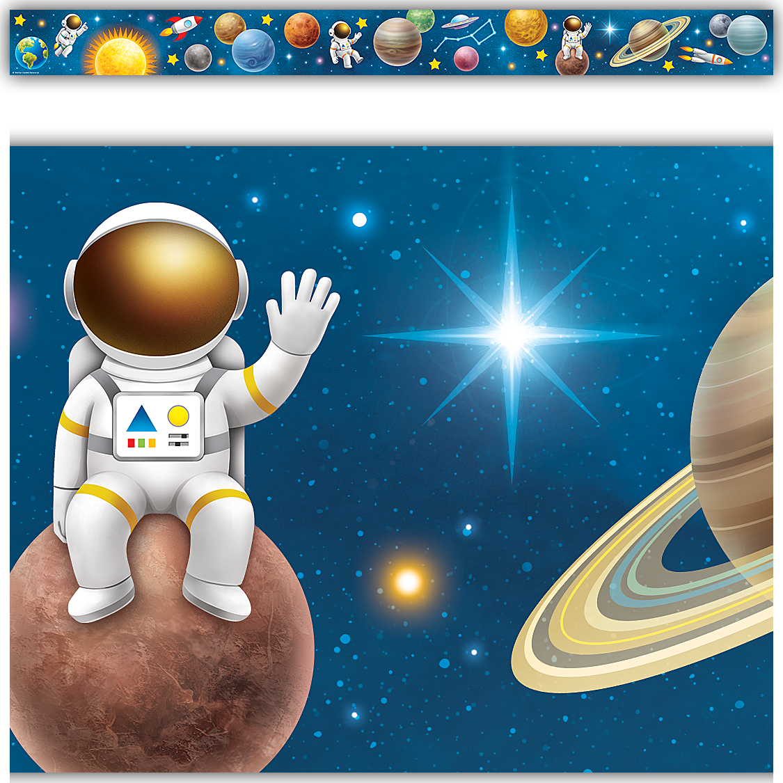 Outer Space Crew Straight Border Trim - TCR9342 | Teacher Created Resources