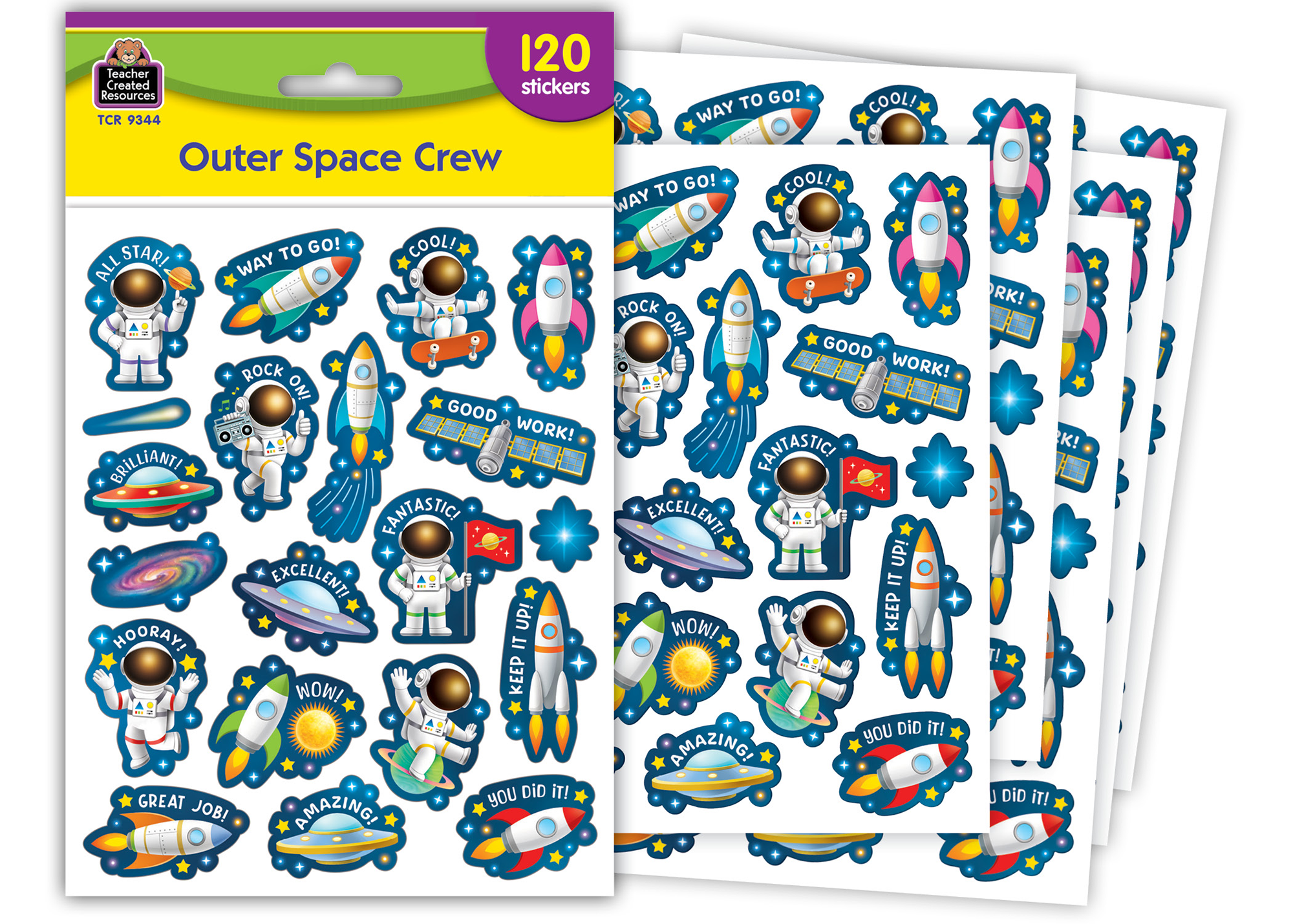 Outer Space Crew Stickers - TCR9344 | Teacher Created Resources