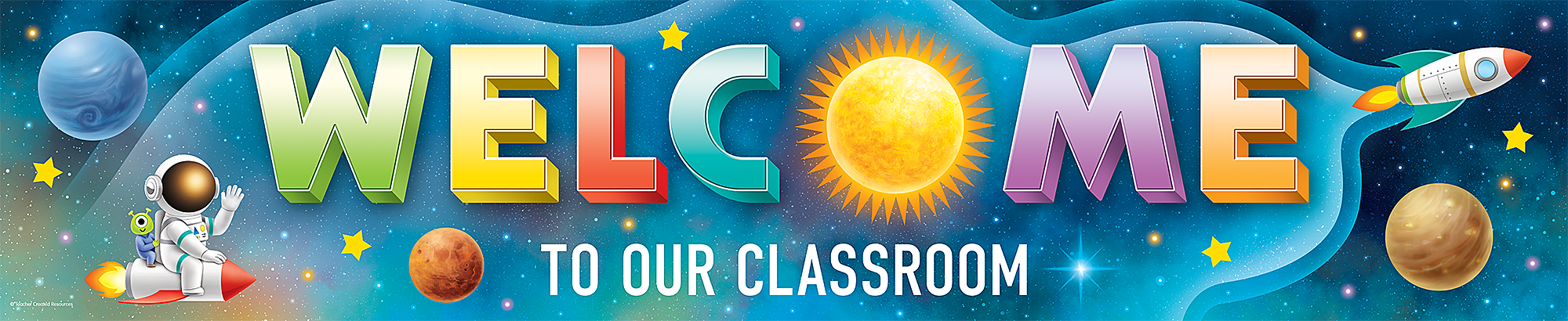 Outer Space Crew Welcome to Our Classroom Banner - TCR9349 | Teacher ...
