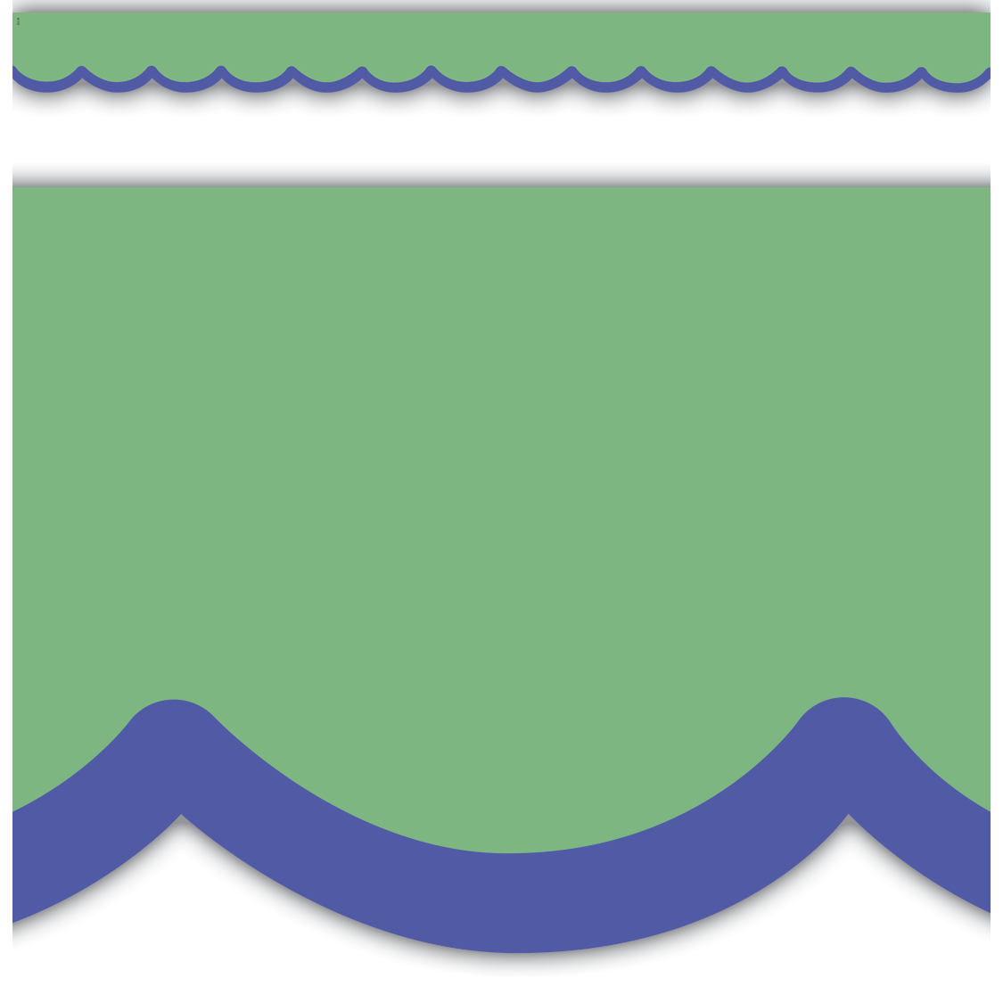 Color Crush Green with Blue Scallops Die-Cut Border Trim - TCR9373 ...