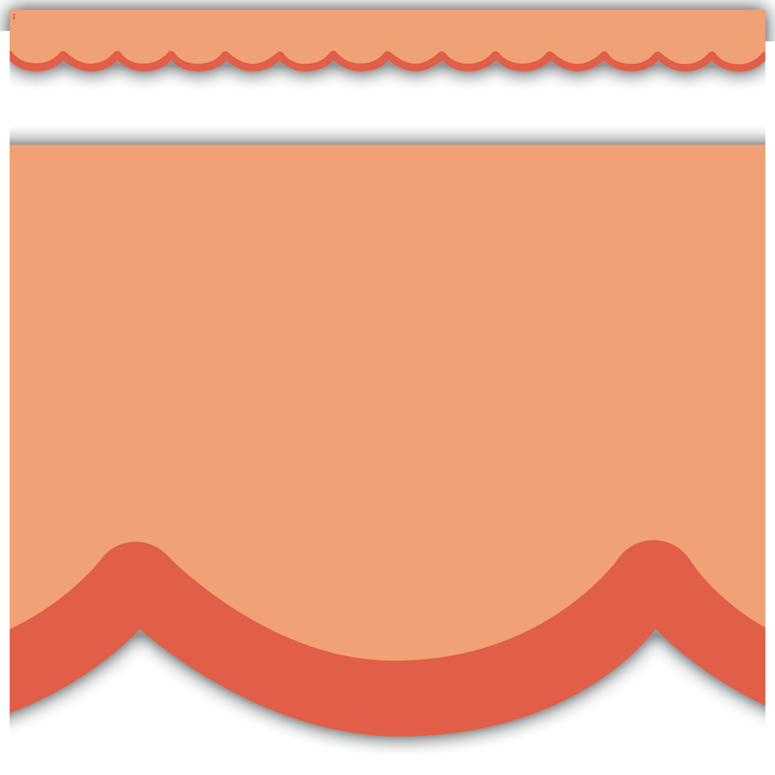 Color Crush Orange Scallops Die-Cut Border Trim - TCR9374 | Teacher ...