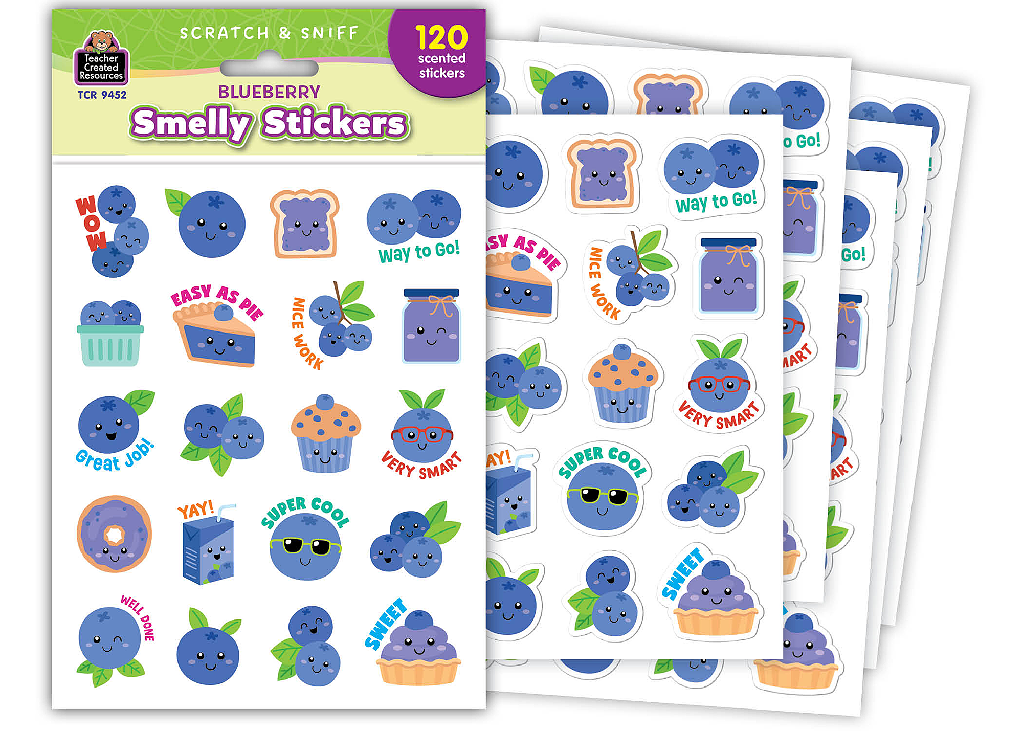 Blueberry Smelly Stickers - TCR9452 | Teacher Created Resources