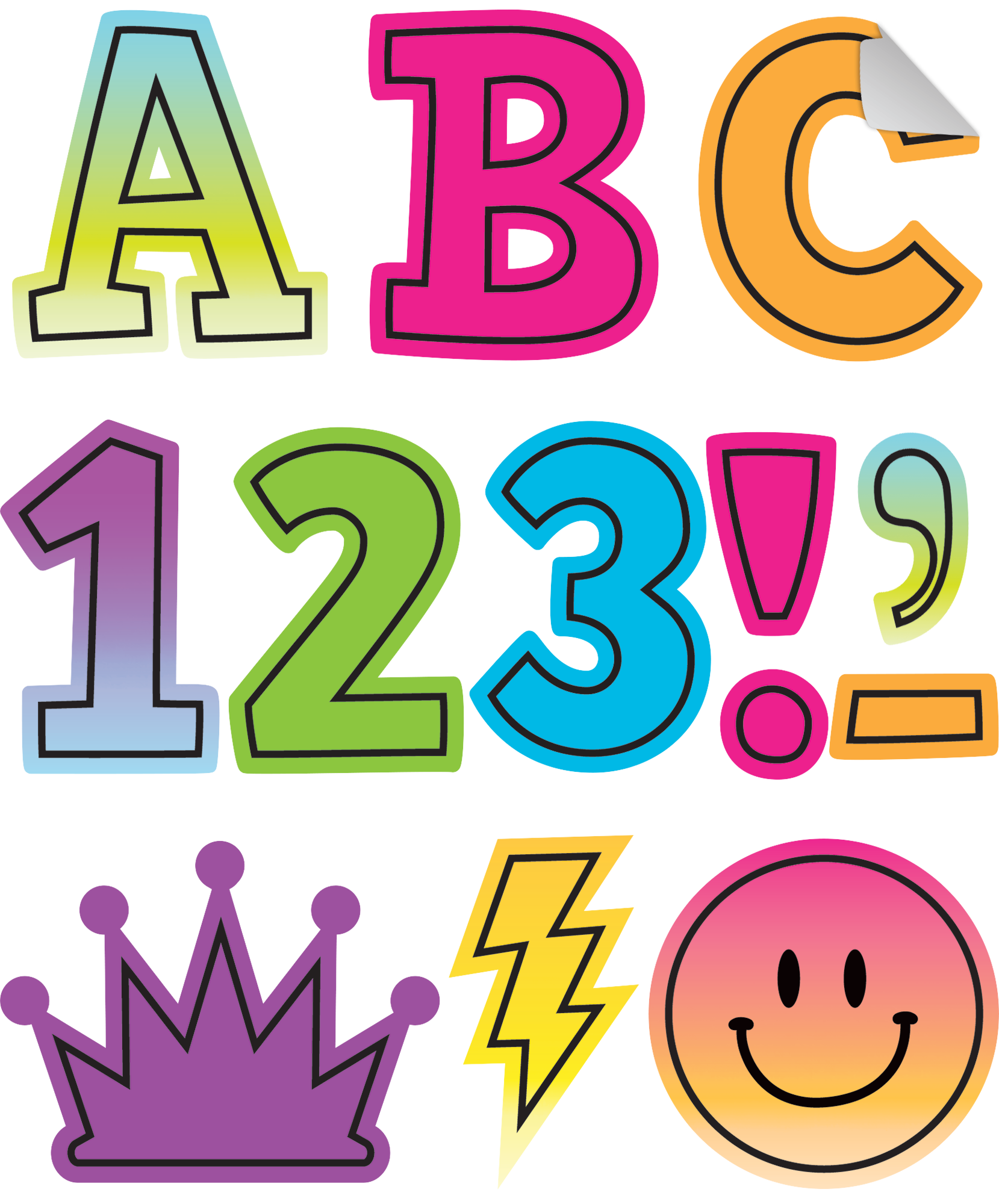 Brights 4Ever 2" Bold Block Self-Adhesive Letters Uppercase - TCR9650 ...