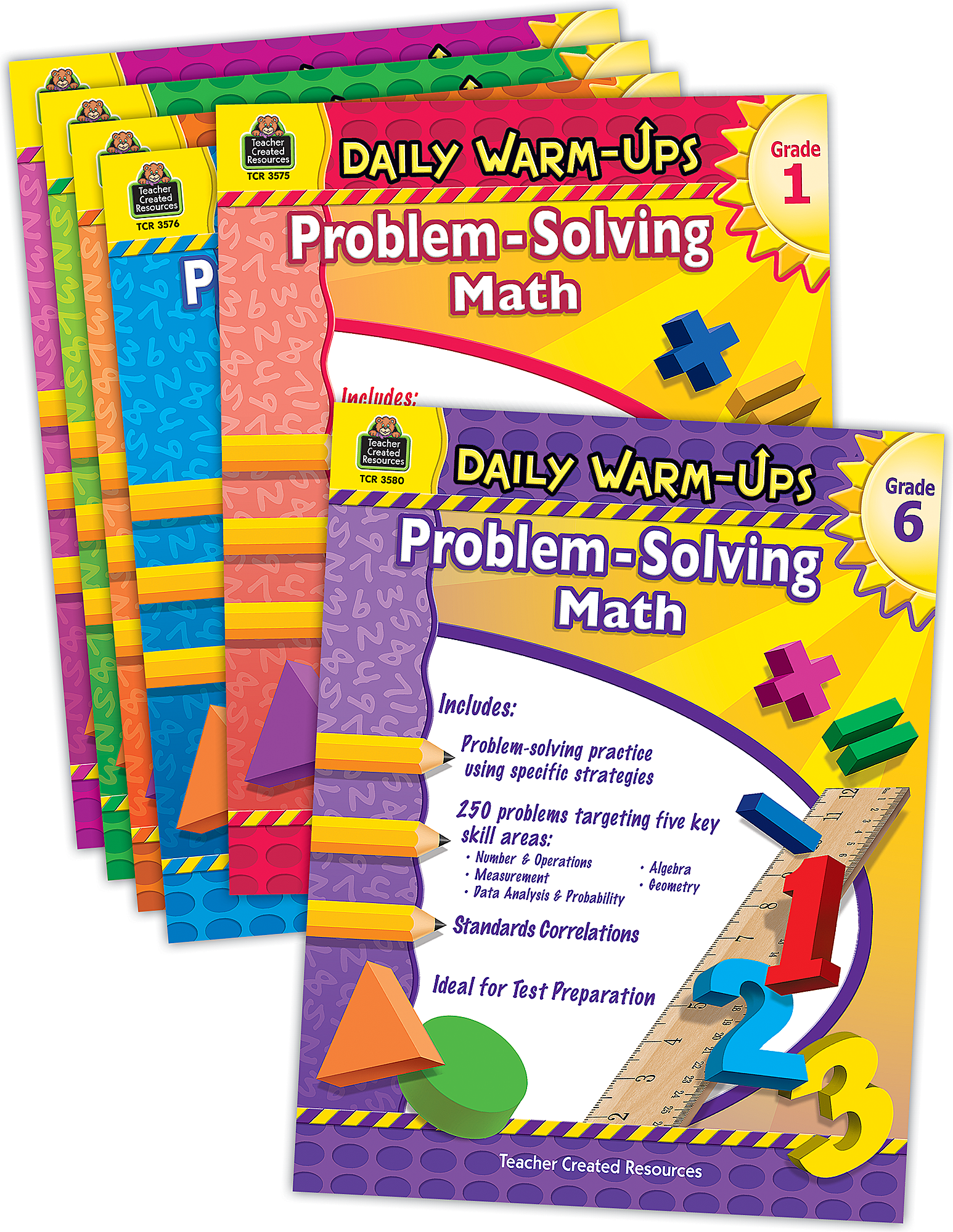 Daily Warm-Ups: Problem-Solving Math Set (6 bks) - TCR9660 | Teacher ...