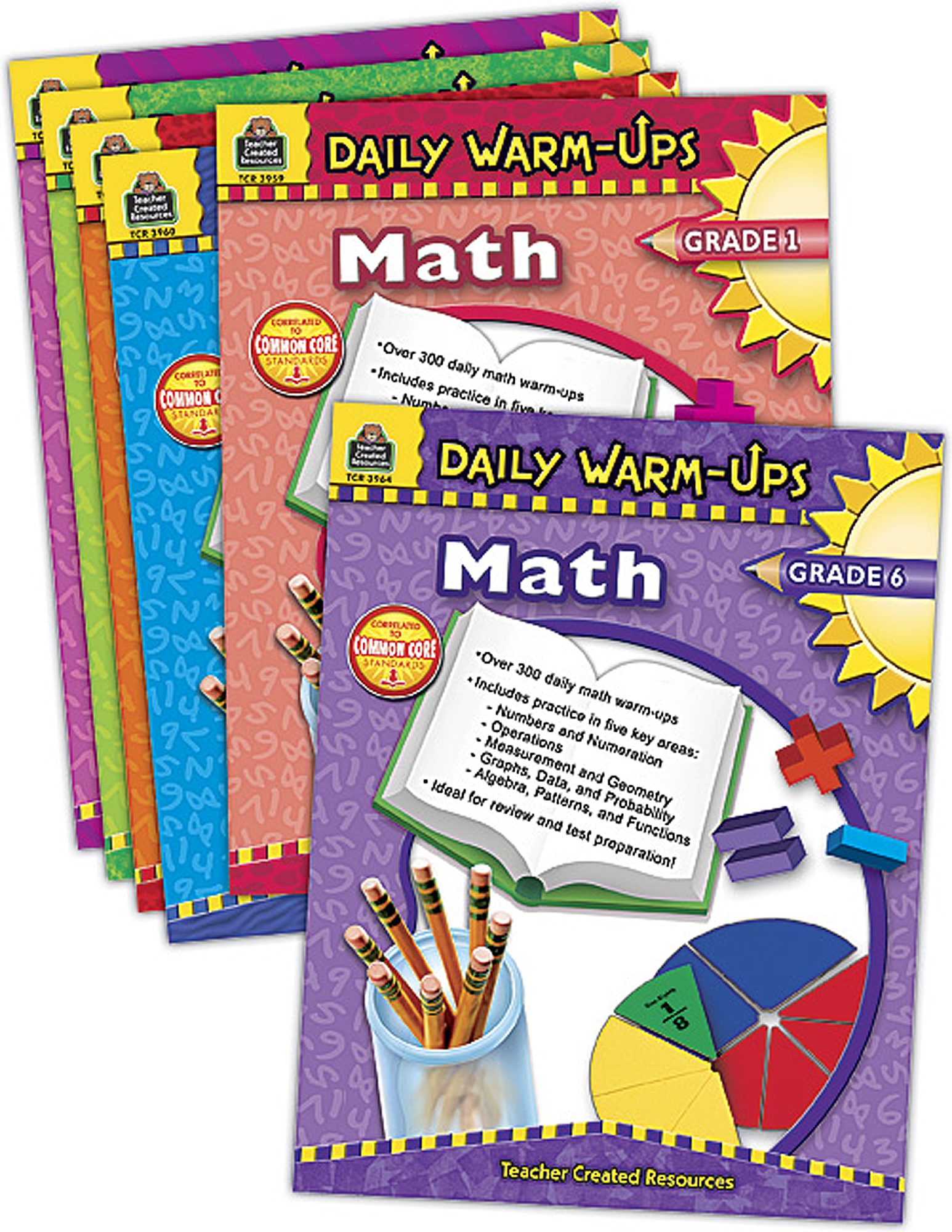 Daily Warm-Ups: Math Set (6 books) - TCR9805 | Teacher Created Resources