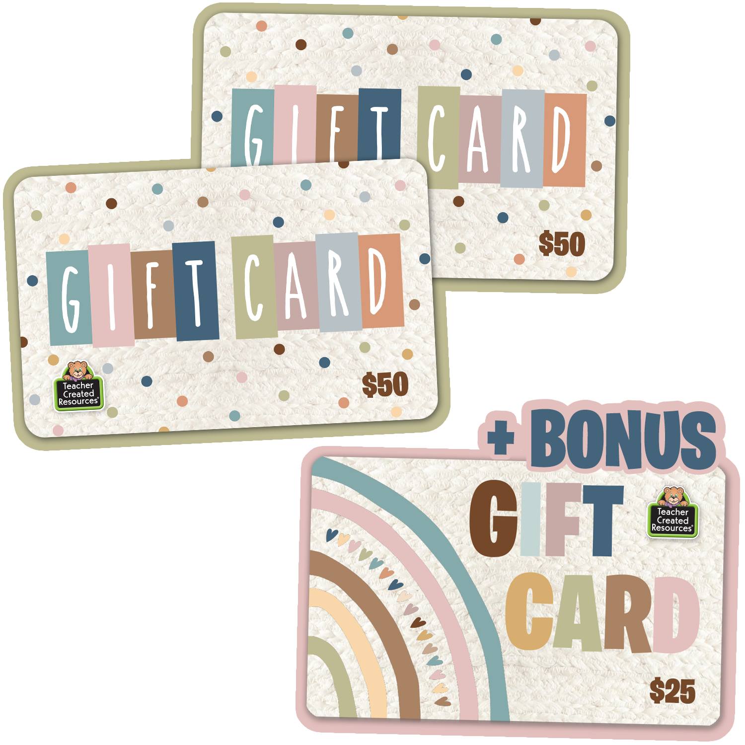 TCR $125 Gift Card Bundle - TCRGC125 | Teacher Created Resources