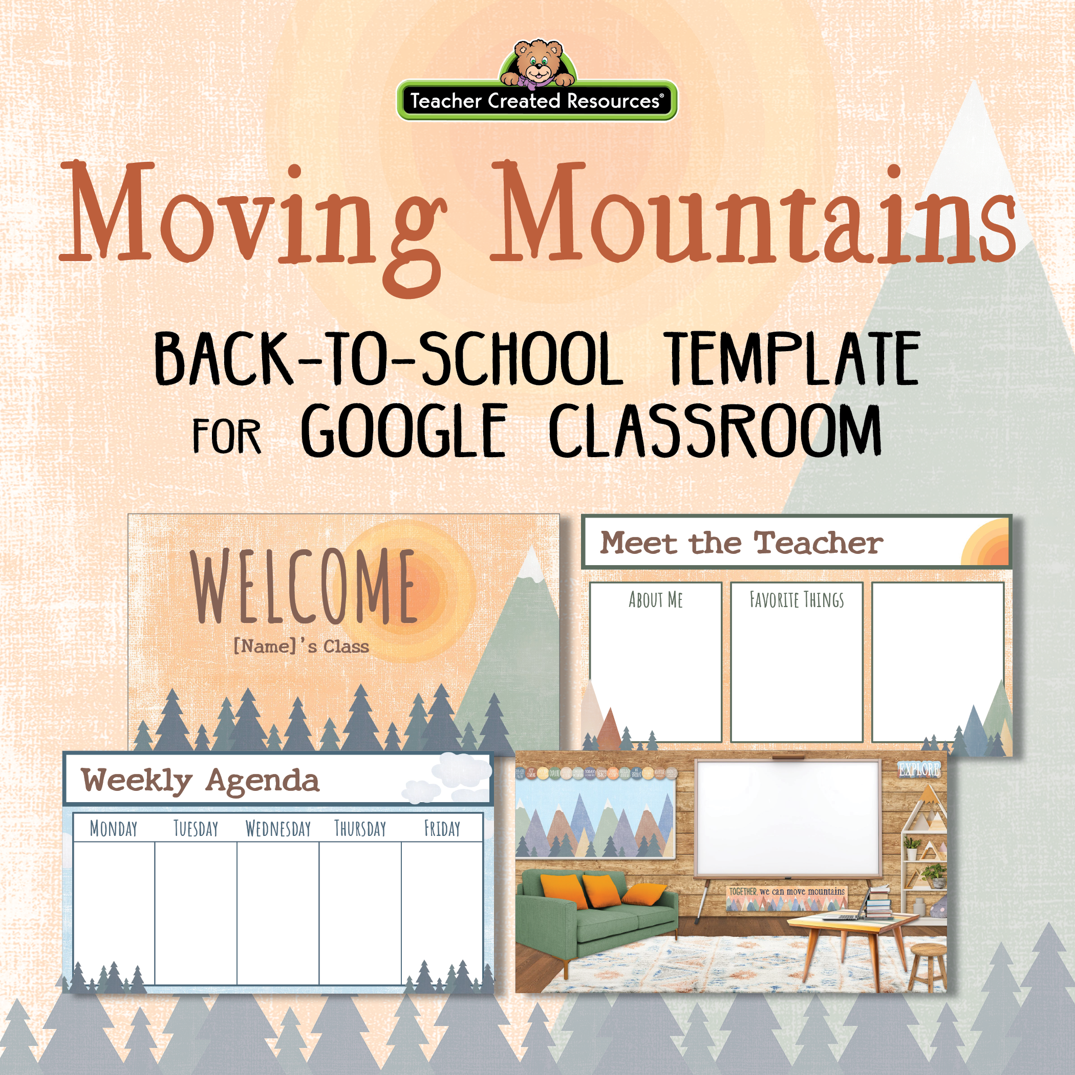 Moving Mountains Back to School Template - TCRGP004 | Teacher Created ...