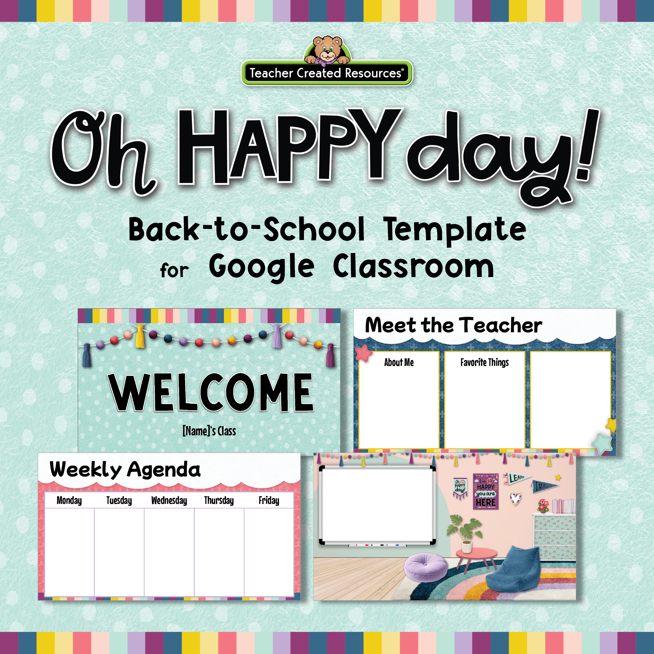 Oh Happy Day Back to School Template - TCRGP009 | Teacher Created Resources